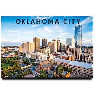 Oklahoma City Fridge Magnet Native America Travel Souvenir Devon Tower