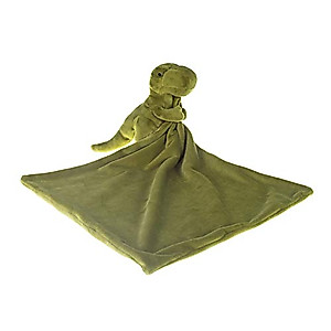 Apricot Lamb Snuggler Plush Infant Stuffed Animals Dinosaur Security Blanket Nursery Character Blanket (Green Dinosaur, 14 Inches)