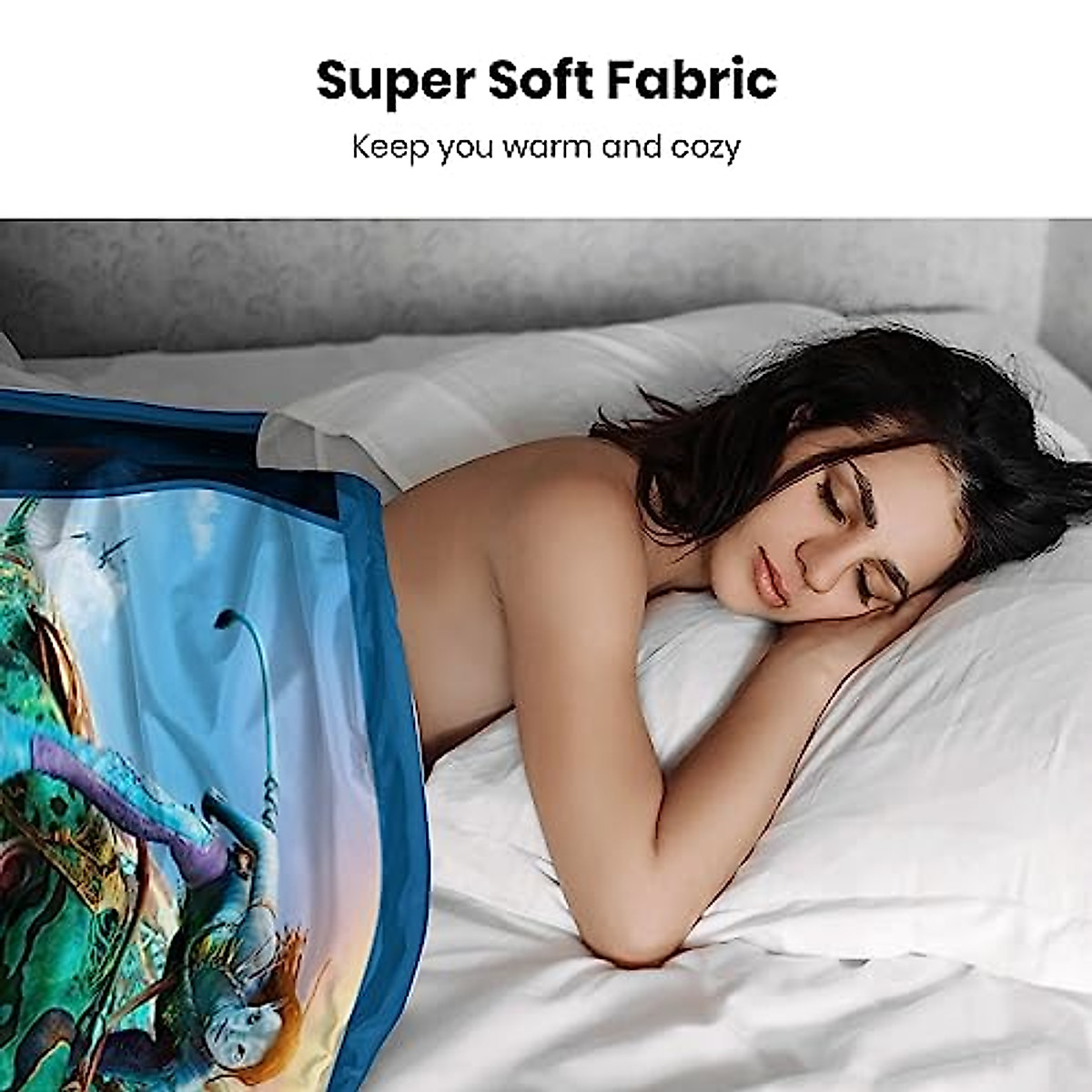 Movie Throw Blanket with Pillow Covers Soft Lightweight Cozy 3D Printed Flannel Throw Blankets Decor for Bed Sofa Living Room