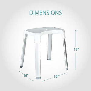 Better Living Products 70095 SMART 4 Shower Bench, White