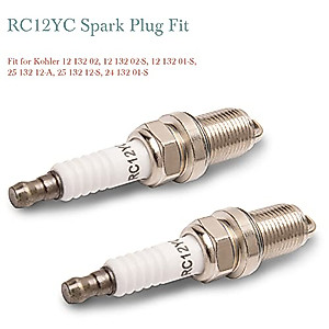 RC12YC Spark Plug for RC12YC Compatible with Briggs & Stratton 491055 491055S 491055T 72347GS 72347 805015 M78543 for Kohler 12 132 02, 12 132 02-S, 25 132 12-S (Pack of 10)
