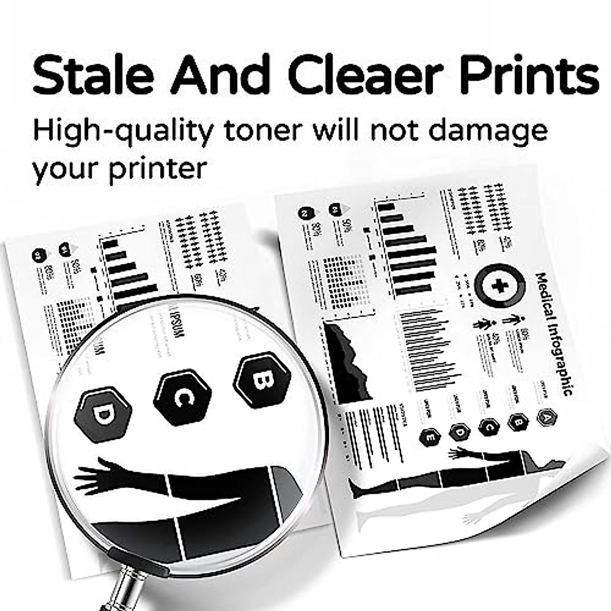 RIOMAN Toner Cartridge Compatible Replacement for Konica Minolta TN223 to Use with Bizhub C226 C256 C266 C7222 C7226 Toner Printer Combo Pack