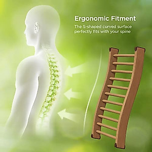 Northwood Sauna Backrest - Handmade from Canadian Red Cedar Wood - Comfortable S-Shape with Anti-Slip Pads