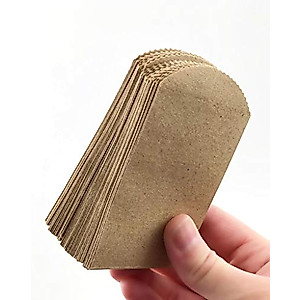 50 Mini Kraft Paper Bags - 4" x 2.5" Party Favor Bags, DIY Craft Supplies