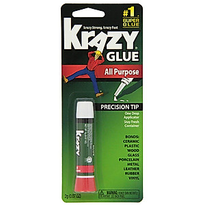 Krazy Glue Original Crazy Super Glue All Purpose Instant Repair, 10 Count