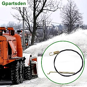 Gpartsden 946-0897 746-0897 746-0897A 946-0897A Auger Clutch Cable for MTD Cub Cadet 677-0424 603-0424 Two-Stage Snow Blower