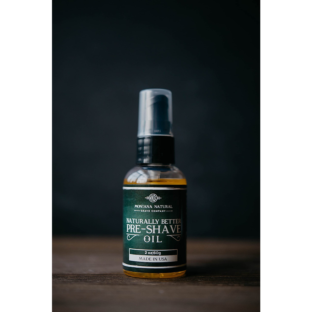 MNSC Naturally Better Pre-Shave Oil for a Smooth, Irritation-Free Shave | Premium Oils, Hypoallergenic, Made in USA, Simple, All-Natural, Plant-Derived Ingredients