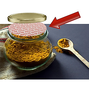 Torque Activated Pressure Sensitive Seals Cap Liners - 18 mm (0.71") -100 PCS -Made in USA- for Glass & Plastic Bottles & Containers - No Induction Sealer Needed