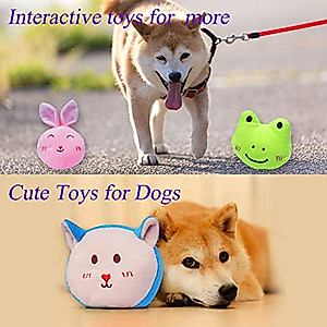 YUNKINGDOM 18 Pack Puppy Plush Squeaky Dog Toys Pets Small Dog Chew Toys for Puppies Bulk with Squeaker Soft Toy