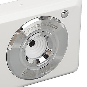 4K Digital Camera Auto Focus 2.7 Inch TFT Screen Small Camera for Teens Facial Recognition for Photography (Silver)