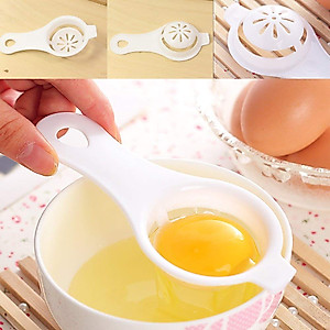Layered Slicer Cake Ring Set, GDGY 6-8 Inch Stainless Steel Circular Baking Tool Kit Set Mousse Mould Slicing Include 1pc Egg White Separator and 1pc Cake Edge Smoother Scraper Cutter