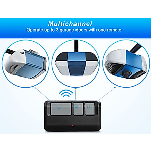 2 for Chamberlain LiftMaster Craftsman Garage Door Opener Remote 893LM 893MAX 971LM Universal with Extra Battery