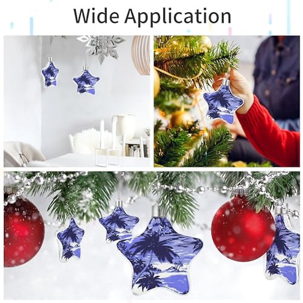 Napili Bay Scenic Star Christmas Tree Ornaments Decorations Personalized Xmas Pendant Decor Gift