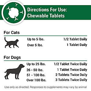 Vet Classics CAS Options Extra Strength Immune Support for Dogs, Cats – Pet Health Supplement, Dog Antioxidant Care – Extra-Strength Dog Supplement Formula – 120 Chewable Tablets