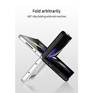 SHIEID Galaxy Z Fold 5 Wallet Case Ultra Thin Leather Samsung Fold 5 Case with 2 Card Slots Kickstand Phone Cover for Samsung Galaxy Z Fold 5 2023, Carbon Fiber Pattern