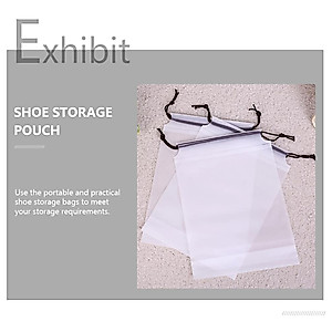HEALLILY 40pcs Eyelash Packaging Bag Travel Makeup Bags Lash Pouch Eva Drawstring Bags Cosmetics Storage Pouch Small Frosted Packaging Bag Lash Organizer Bag Lash Packing Bags