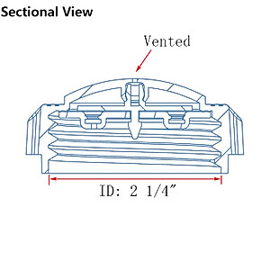 EISENS Fuel Gas Tank Cap Compatible John Deere Grasshopper Ariens Briggs Stratton Craftsman Troy-Bilt Toro Cub Cadet Exmark Simplicity Gravely Murray Husqvarna Snapper MTD Mower & Lawn Tractor
