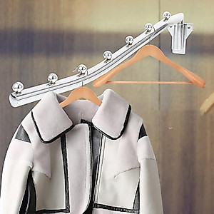 ULTECHNOVO Wall Hung Clothes Drying Rack Wall Mounted Clothes Wall Mounted Clothes Hanger Folding Hanging Rack Clothes Hanger Hanger Rack Garment Swing Arm Hooks
