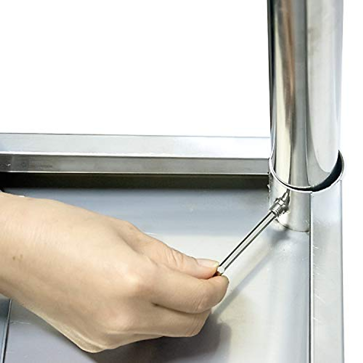 Nisorpa Commercial Stainless Steel Table with Caster Wheels 36x24in Kitchen Worktables with Backsplashs Prep Food Workbench Under Shelf 330~550lbs Capacity for Restaurant