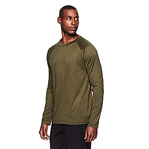 Gaiam Men's Everyday Basic Crew Neck T Shirt - Short Sleeve Yoga & Workout Top - Navy Heather, Small