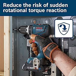 BOSCH GSB18V-800CB14 1/2 In. Brushless Connected-Ready Hammer Drill/Driver Kit with (1) CORE18V® 4 Ah Advanced Power Battery