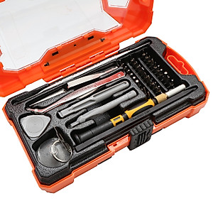 Syba 41 Precision Screwdriver Set, Magnetic Driver Kit with 30 Bits, Professional Electronics Repair Tool Kit with Carrying case for Repair iPhone, Cell Phone, iPad, PC, and Screen Repair