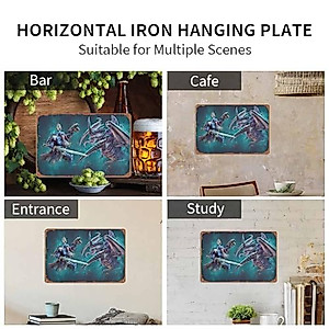 Captain vs. Tyranid Prime physical culture Poster Signs 8 x 12 Inch Decor Funny Chic Art Wall Decort Home Yard Signs Bar Hotel Cafe Pub Indoor Outdoor restauran