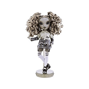 Rainbow High Nicole Steel Grayscale Fashion Doll with 2 Outfits and Accessories, Gift for Kids 6-12