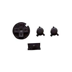 Colorful Game Controller Gamepad Buttons Replacement for Nintendo Game Boy GBP - Black