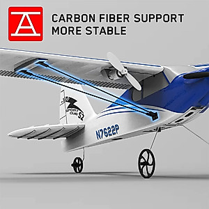 VOLANTEXRC Sport Cub S2 Remote Control Airplane with Gyro Stabilization System and Powerful Over Grade Motor System for Beginners, Blue