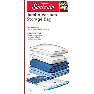 Home Basics SB10721 Vacuum Bag Jumbo 1 Piece#44;
