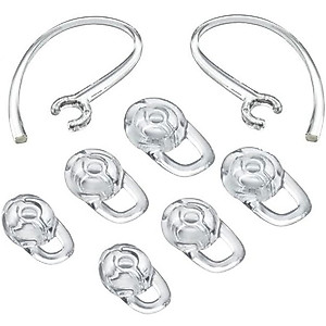 D & K Exclusives Earbuds Eargel Earhooks Replacement Earbuds Ear-Tips and Earhook 2 Small 2 Medium 2 Large and 2 Earhook