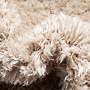 Rugs.com Marilyn Monroe™ Shag Collection Rug – 6' x 9' Blonde Shag Rug Perfect for Bedrooms, Dining Rooms, Living Rooms
