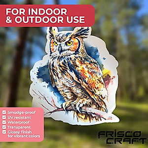 Frisco Craft Clear Vinyl Self-Adhesive Laminate 12" x 30FT Roll, Compatible with Cricut, Silhouette Cameo Portrait, Decals, Stickers, Stencils, Peel and Stick (Clear Laminate Sticker Vinyl, Glossy)