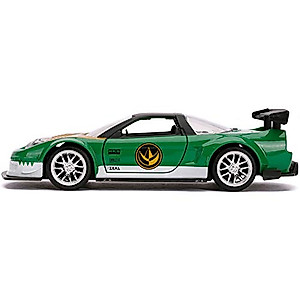 Jada Toys Power Rangers 1:32 Green Ranger 2002 Honda NSX Type-R Die-cast Cars, Toys for Kids and Adults