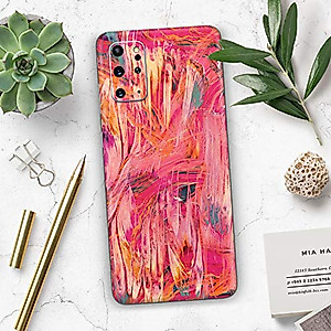 DesignSkinz Liquid Abstract Paint Remix V61 Protective Vinyl Decal Wrap Skin Cover Compatible with The Samsung Galaxy S20 (Screen Trim & Back Glass Skin)