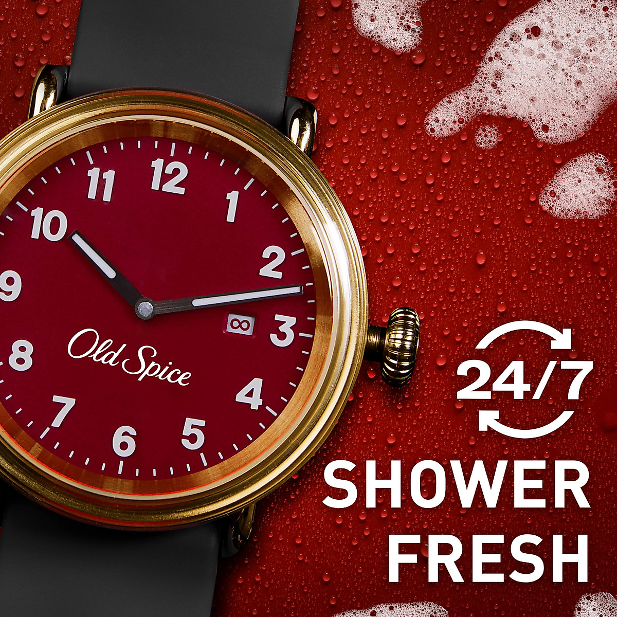 Old Spice Body Wash for Men, 24/7 Shower Fresh with Lasting Scent, Red Collection, Swagger with Cedarwood Scent, 33.4 fl oz (Pack of 4)