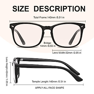 hunsquer Blue Light Glasses for Woman/Men Computer Blue Light Glasses