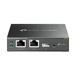 TP-Link Omada Hardware Controller | SDN Integrated | PoE Powered | Manage Up to 100 Devices | Easy & Intelligent Network Monitor & Maintenance | Cloud Access & Omada App (OC200)
