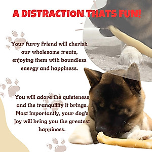 Amazing Dog Treats - Large Collagen Stick - (12 Inch - 4 Count) - Collagen Beef Cheek Rolls for Dogs - 100% Pure Collagen Sticks for Dogs - No Hide Bones for Dogs