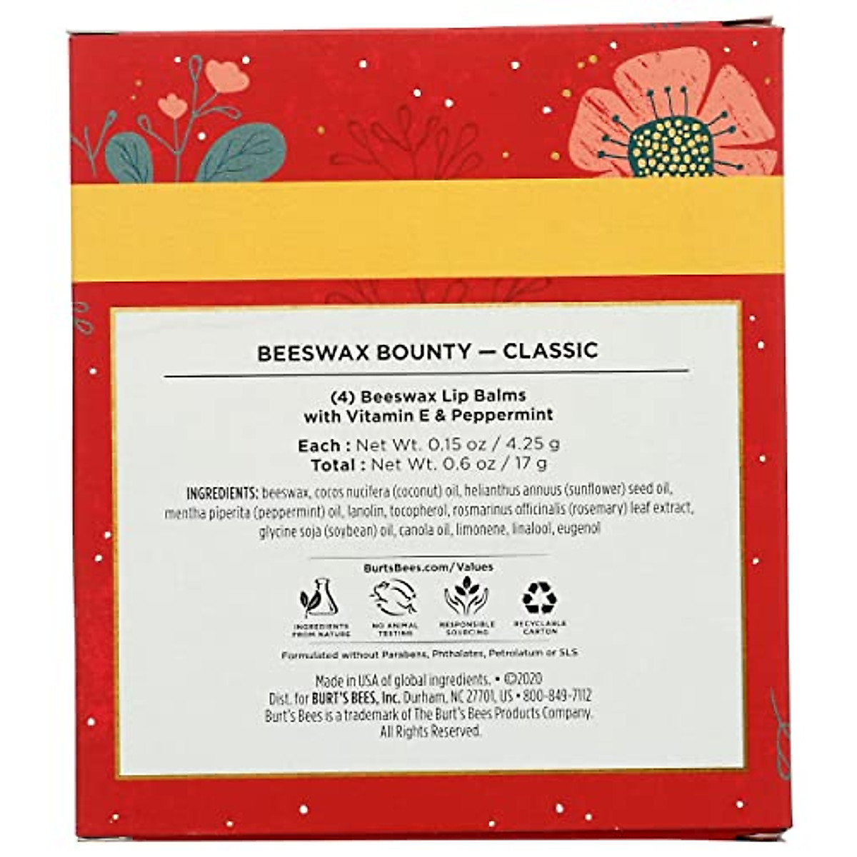 Burts Bees Classic Beeswax Bounty Gift Set, 1 EA