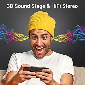 Earbuds Wireless Bluetooth, Hi-Fi Stereo Noise Cancelling Earbuds, Light Weight Bluetooth 5.2 Earphone with Mic, 80H Playtime IPX7 Waterproof Headphone with Charging Case for All Bluetooth Devices