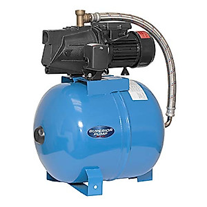 Superior Pump 94753 3/4 HP Cast Iron Shallow Jet Pump Kit, 3/4HP, Black
