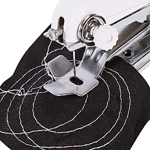 Portable Sewing Machine, Professional Mini Sewing Electric Handheld Quick Stitch Tool Suitable for Beginners DIY Fabric Kids Pet Clothing Curtain