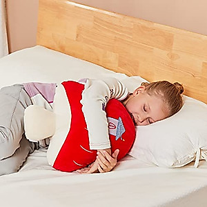 Ailive Red Mushroom Pillows Funky Throw Pillows Mushroom Stuff Room Décor for Living Bedroom Office Nursery Bed car (15.74 Inch)