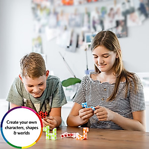 CUBIDI® Magic Snake Cube | Fidget Snake Toy for Kids | Travel Toys for Kids Ages 4-8 | Great Gift for Boys and Girls Birthday, Easter basket Stuffers | 0.35 inch x 0.55 inch | Set of 6