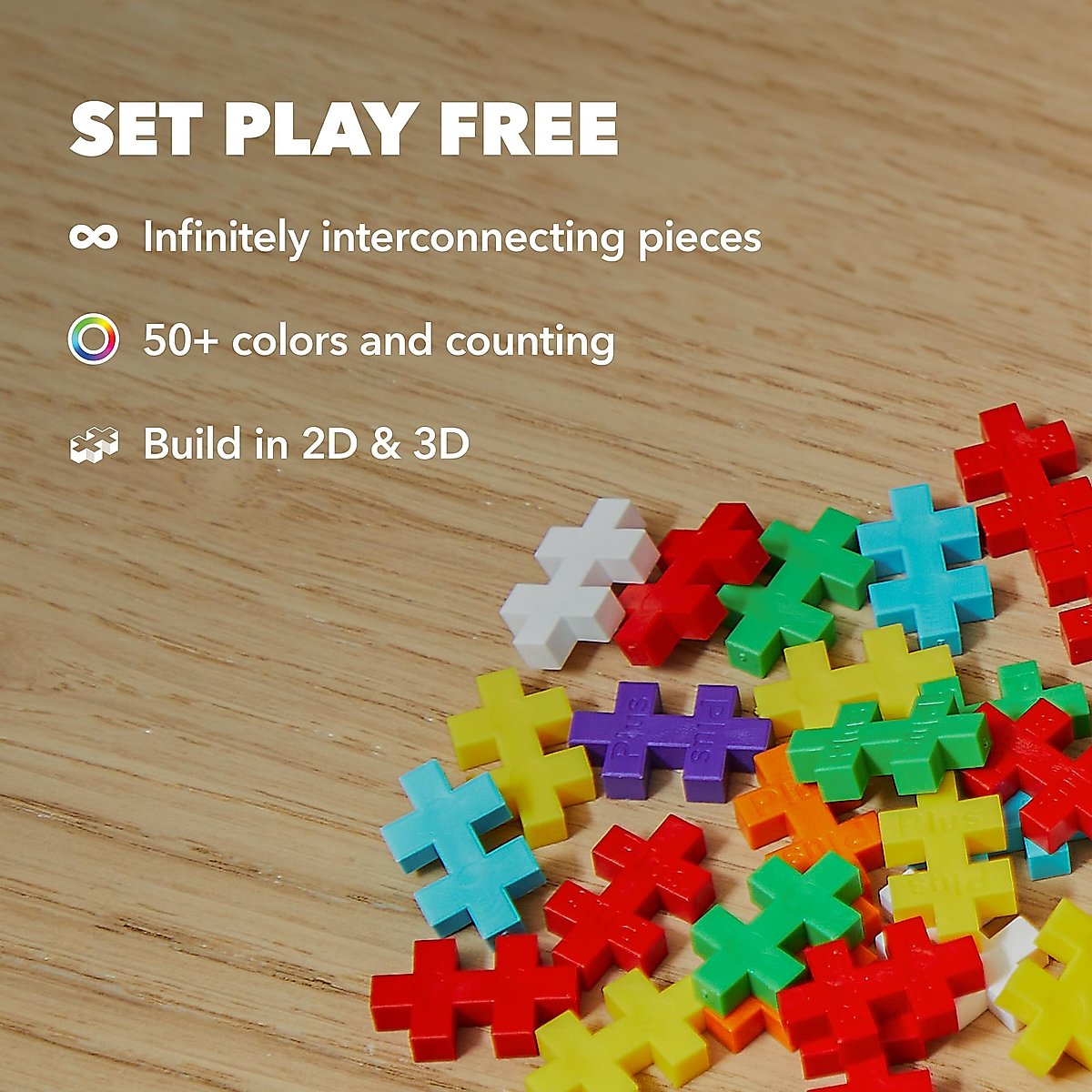 PLUS PLUS - Learn to Build Super Set - Basic Mix, 1,200 Pieces w/ 4 Baseplates - Construction Building Stem / Steam Toy, Interlocking Mini Puzzle Blocks for Kids