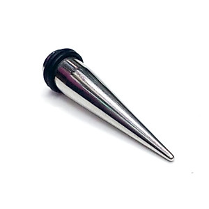 FANBODTA Stainless Steel Ear Gauge Taper Stretching and Single Flare Plugs Flesh Tunnel Kit (1G - 7mm) 2 Steel Tapers & 2 Steel Tunnels (4 Pieces) Tunnels Ear Stretching Kit Gauges Gauging Plugs