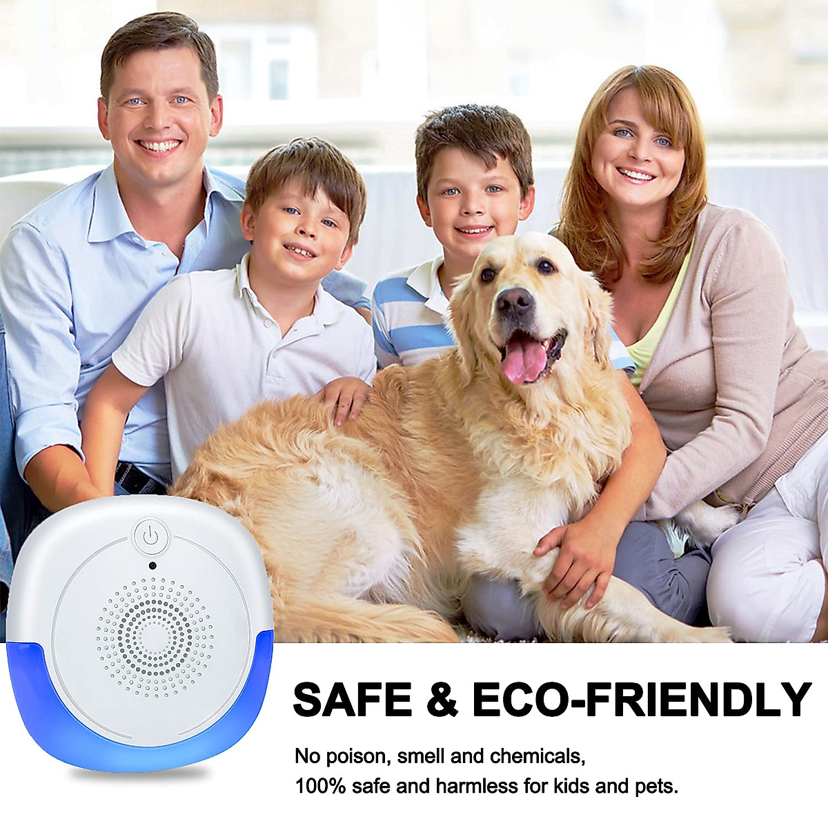 2024 Ultrasonic Repeller & Insect Repeller 6 Packs, Ultrasonic Repellent for Roach, Rodent, Mouse, Bugs, Mosquito, Mice, Spider, Ant, 2 Mode Switching