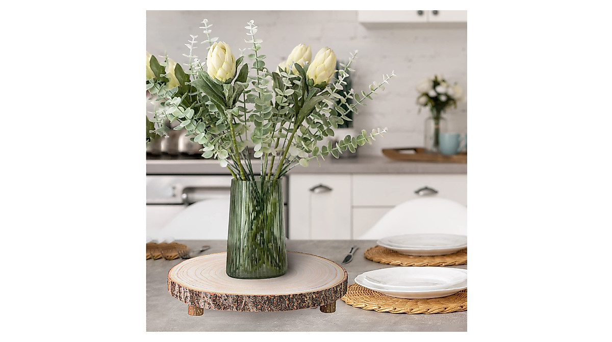 Caydo Wood Slices with Legs for Wedding & Party Decor